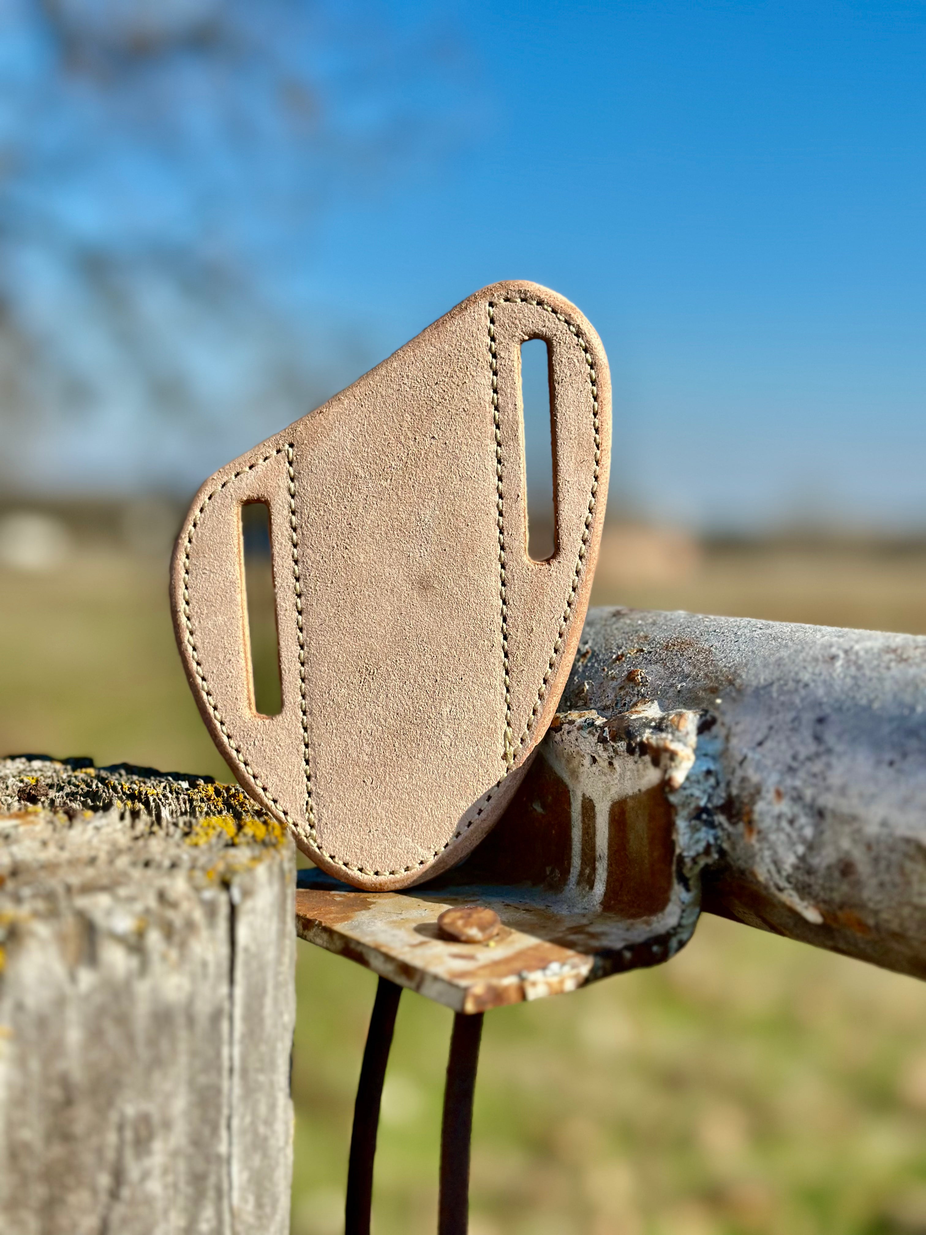 Roughout with White Stitching – Randall Leather Designs